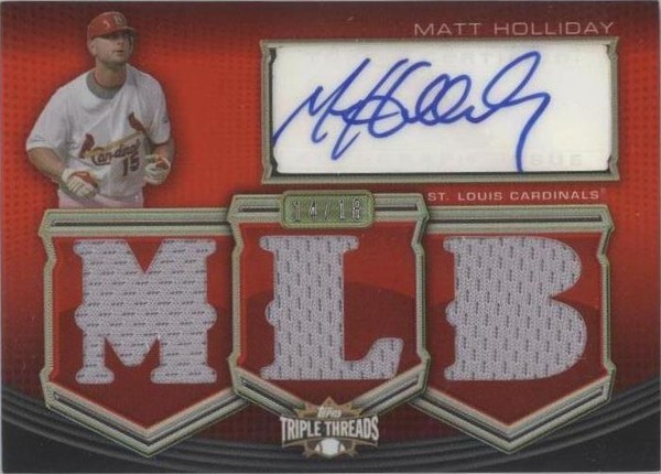 2010 Topps Triple Threads - Autographed MLB Die-Cut Relics #TTAR-MH ...