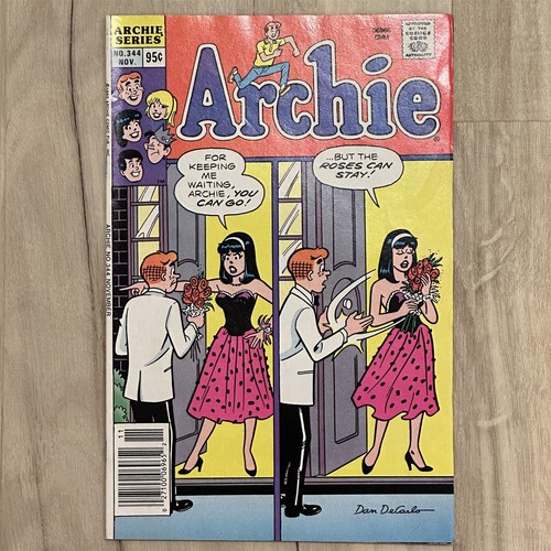 ARCHIE COMICS #344 1986 CPV CANADIAN PRICE VARIANT VERONICA STRAPLESS ...