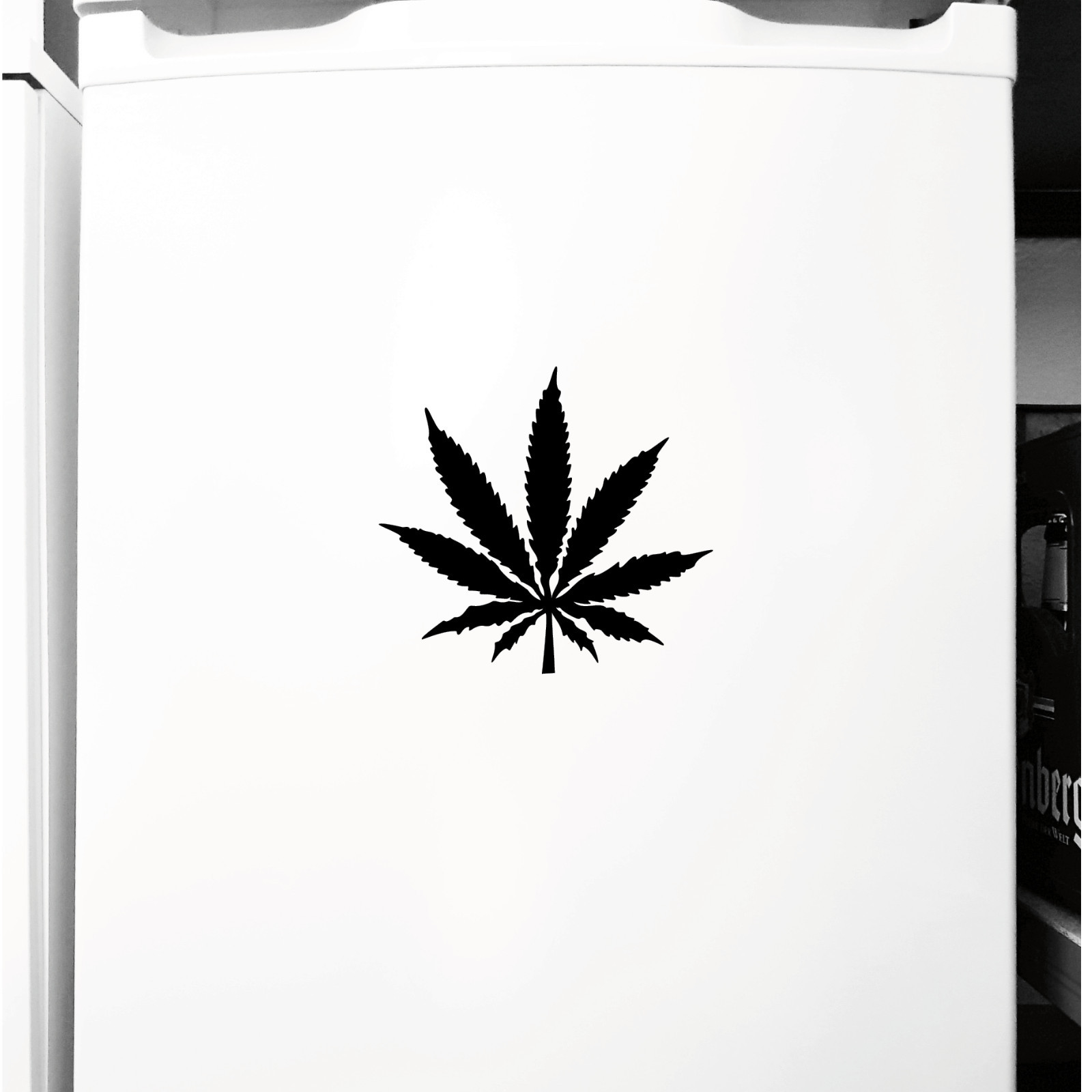 Cannabis Sheets 8cm Black Thc Grass Marijuana Sticker Tattoo Film ...