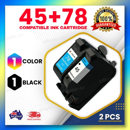 2 Generic Ink Cartridge for HP 45 HP 78 Deskjet 6120 9300 960c ...