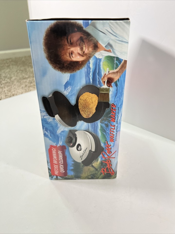 Bob Ross Waffle Maker ~ Waffle Iron New In Box ~ Uncanny Brands | eBay