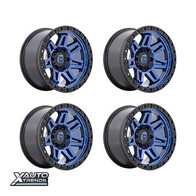 Fuel Off-Road D813 Syndicate Dark Blue With Black Ring 17X9 6X139.7 ...