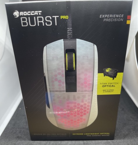 ROCCAT Burst Pro Lightweight Optical Gaming Mouse White ROC-11-748 ...