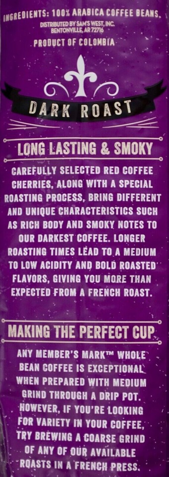 Member's Mark Whole Bean Coffee Light-Medium-Dark Roast (40 oz) | eBay