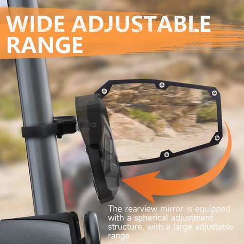 Rear-View Center Side Mirrors for 2020-2023 2024 Polaris RZR PRO XP ...