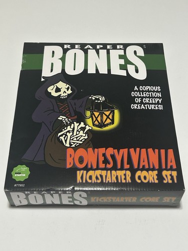 OPEN BOX Reaper Bones Bonesylvania Kickstarter Core Set Miniatures ...