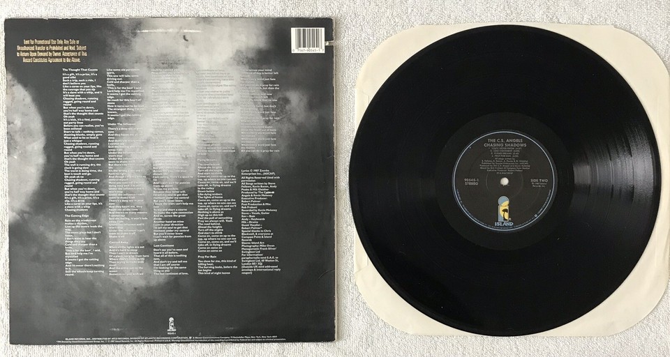 The C.S. Angels "Chasing Shadows" 1987 New Wave/ Alt. Rock LP, Nice EX ...