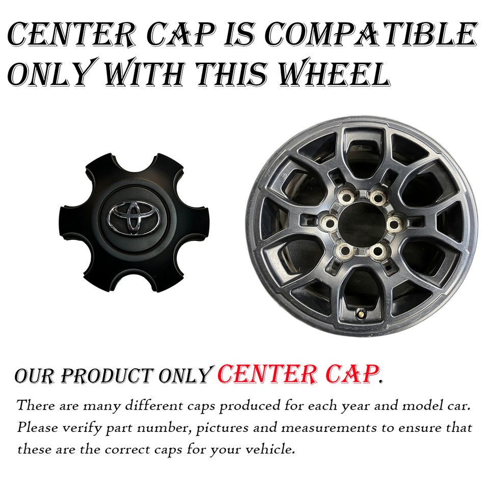 2016-2023 Toyota Tacoma Rear Wheel Center Cap | 42603-YY290 PT280-35160 ...