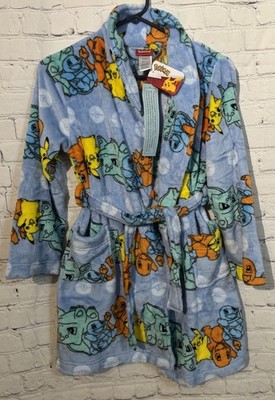 Boys Blue Pokemon Robe with Front Pockets and Belt size 12 | eBay