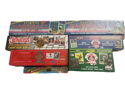 Lot Of 7 SEALED Vintage 1989-1992 Baseball Card Sets Score Topps ...