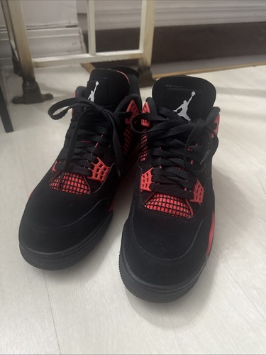 New Jordan Red Thunder 4s Unused Without Box Size 10.5 US | eBay