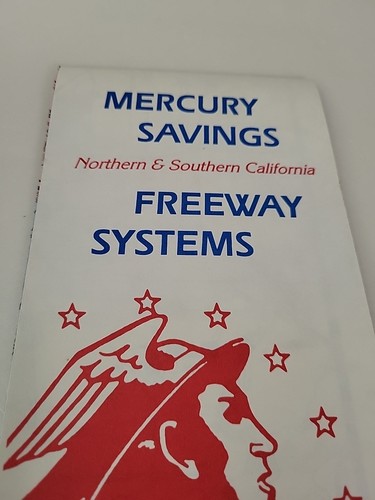 Northern and Southern California Freeway System Map From Mercury ...