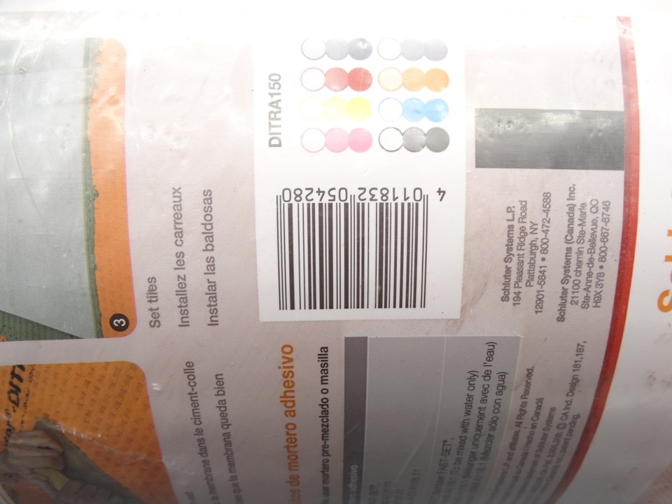 Schluter Ditra 150 sq. ft. 3 ft. 3 in. x 45 ft. Uncoupling Membrane ...