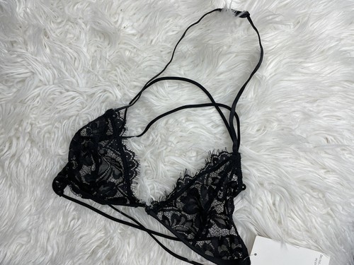 Tobi Inimates lace bra S black naylon 100% | eBay