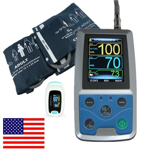 US 24Hs Ambulatory Blood Pressure Monitor ABPM Holter BP,child,adult ...
