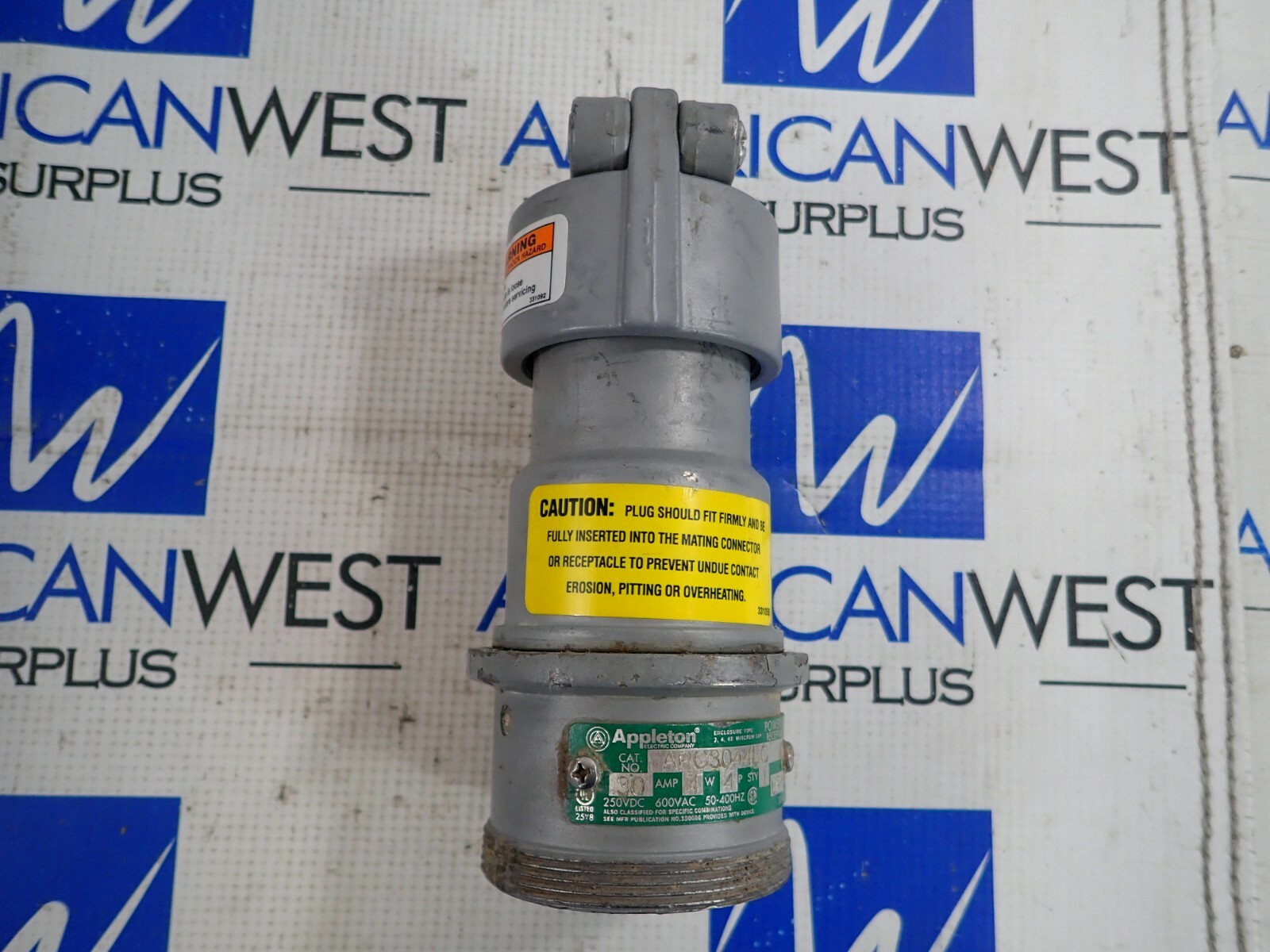 Appleton Powertite Receptacle ARC3044BC 30 AMP 4W 4P 250VDC 600VAC 50 ...