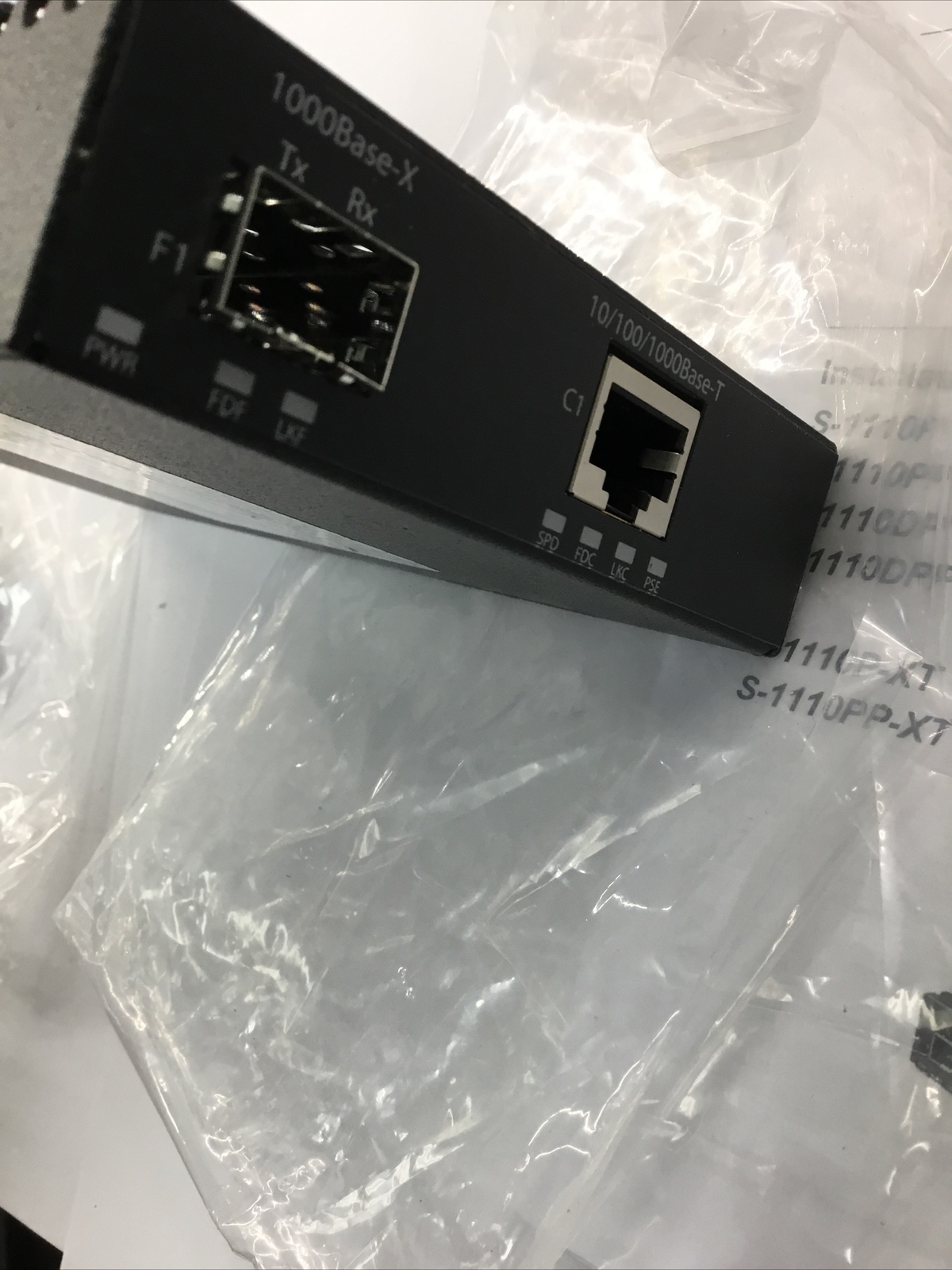 Perle Systems Perle S-1110P-SFP-XT Media Converter - 10/100/1000Base-T ...