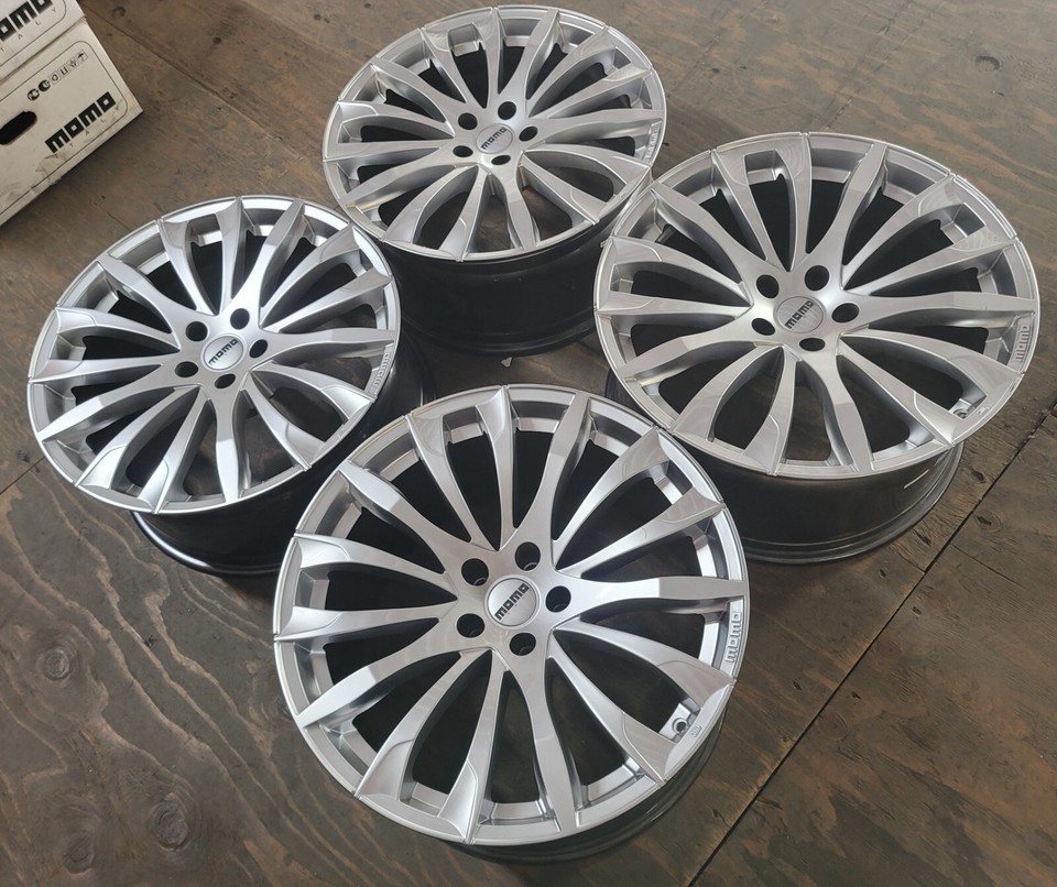 4 Custom 20 inch Wheels Rims 5X115 Staggered Silver Chrysler 300 RWD | eBay