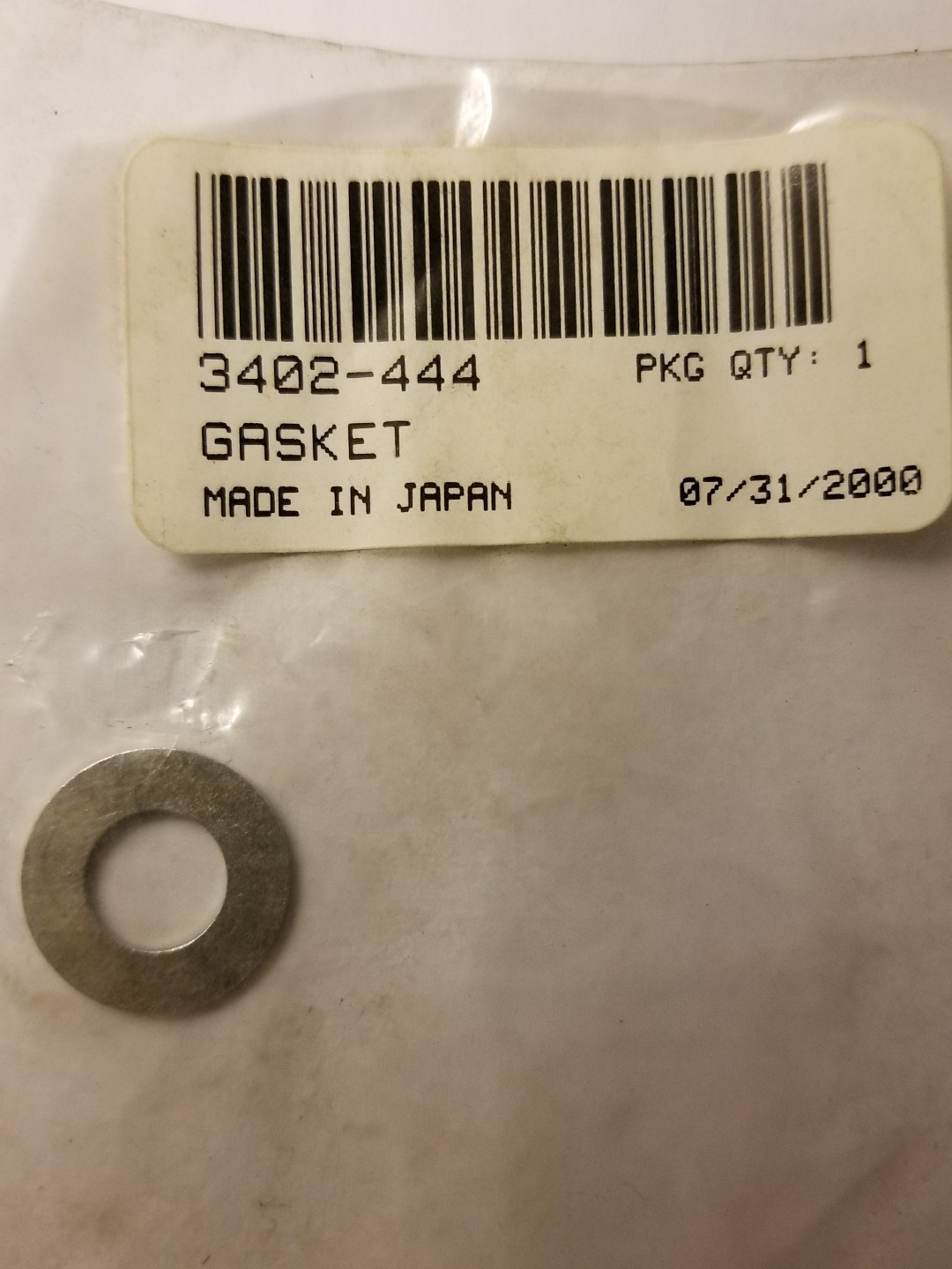 ARCTIC CAT SNOWMOBILE ATV CRANKCASE DRAIN PLUG GASKET 3402-444 NOS OEM ...