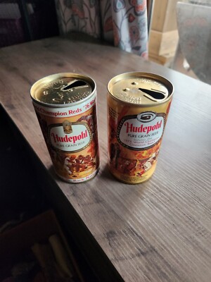 1975 & 1976 CINCINNATI REDS WORLD CHAMPIONS HUDEPOHL BEER CANS (2) | eBay