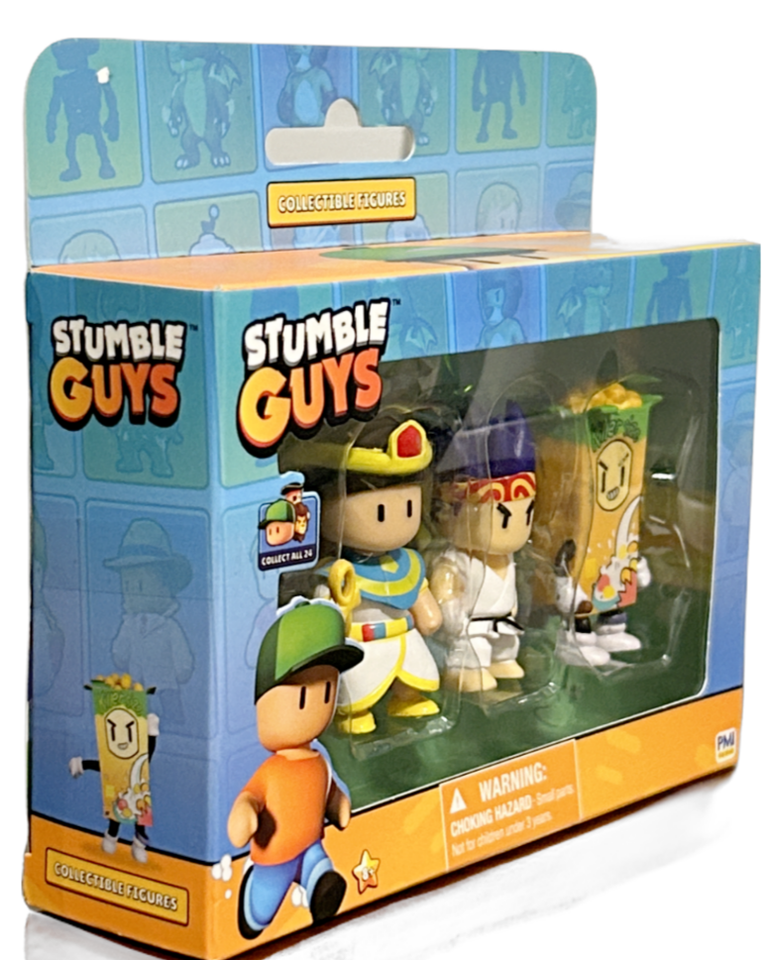 Stumble Guys – 3 Figure Pack – Cleopatra, Sensei Firefist & Cereal ...