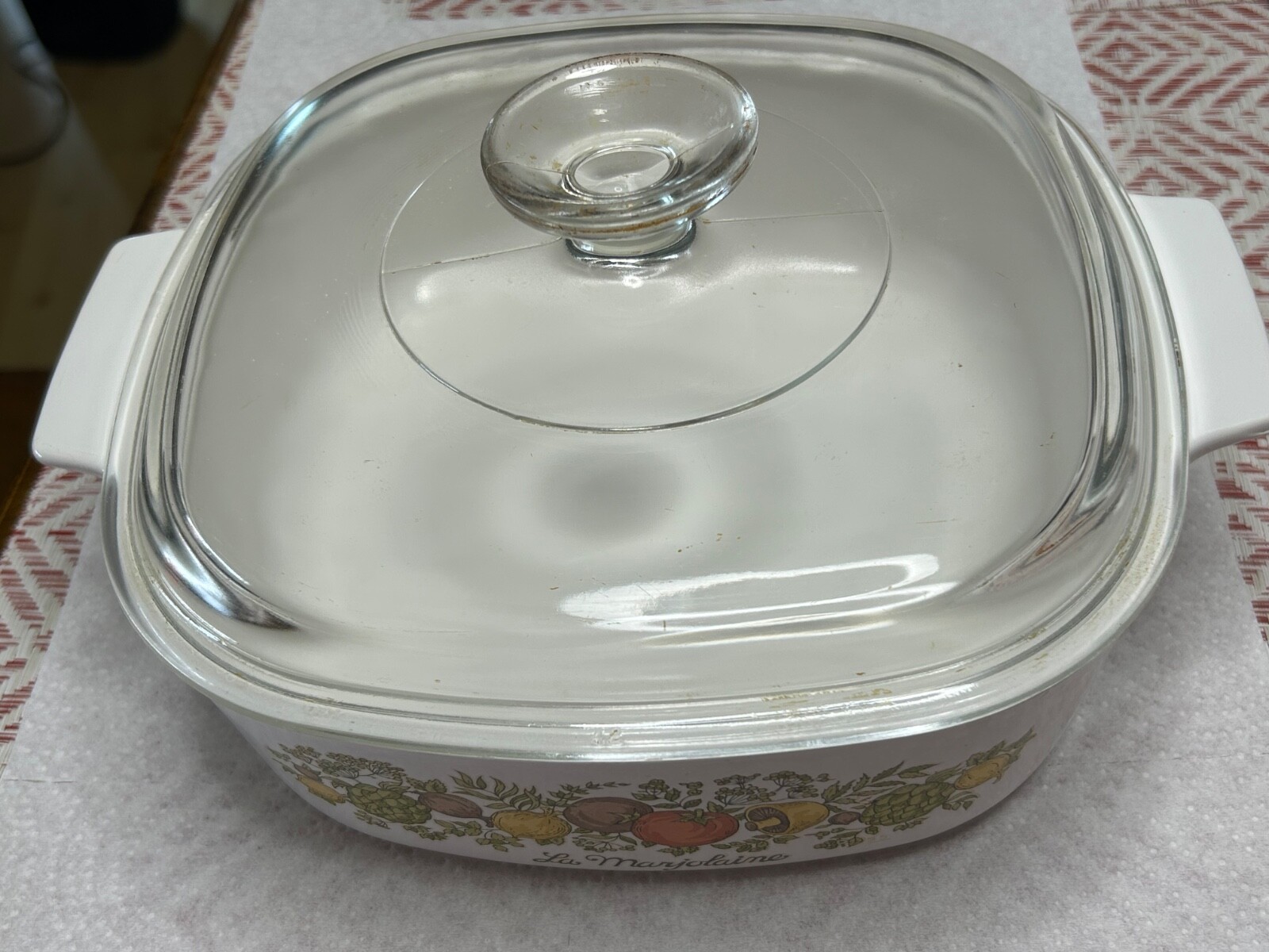 Vintage Corning Ware Pyrex 1970’s 2 QT La Marjolaine Casserole SEE ...