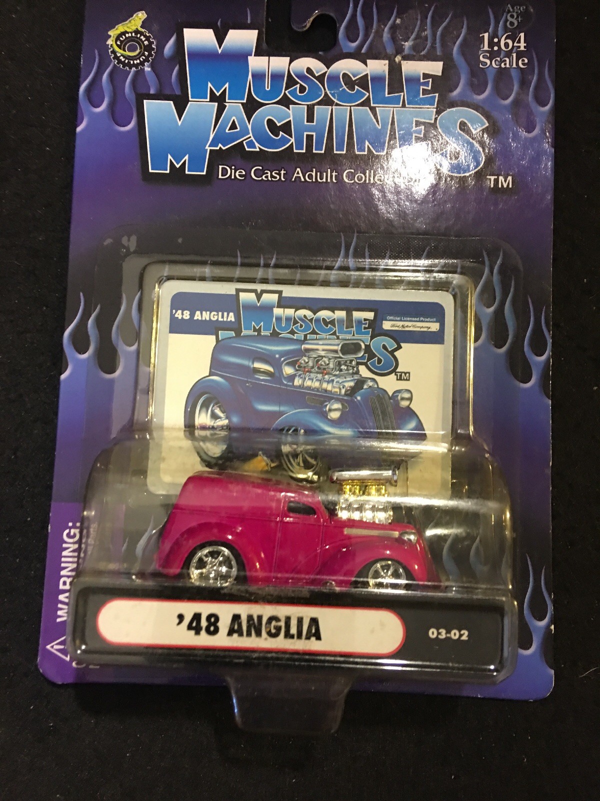 MUSCLE MACHINES 48 ANGLIA VIOLET 1/64 ADULT COLLECTIBLE DIE CAST 03-02 ...