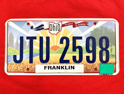 Ohio License Plate JTU-2598 ....... Expired / Crafts / Collect ...