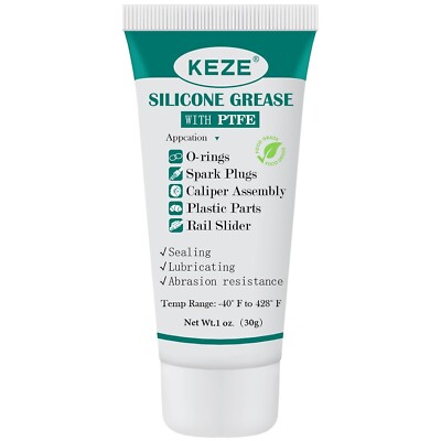 KEZE 92003 Silicone Grease with Ptfe,Teflon-Based Lubricant Silicon ...