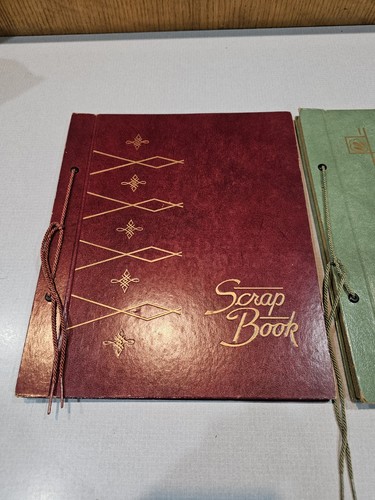 Two Vintage Scrapbook Albums Used & Unused | eBay