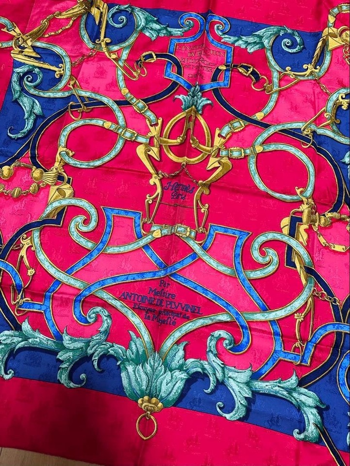 HERMES Belt Pattern Carr 90 Scarf Hermes | eBay