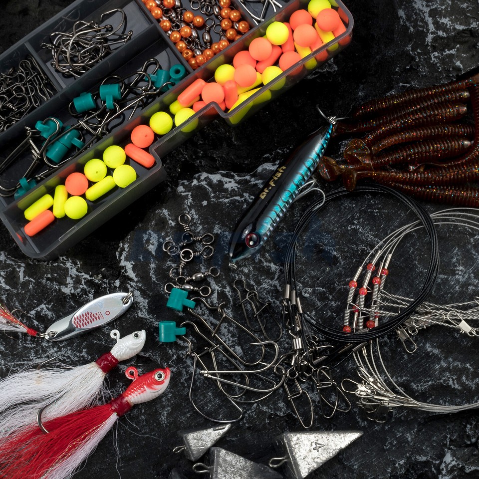 269pcs Saltwater Fishing Tackle Kit Ocean Fishing Gear Accessories Surf ...