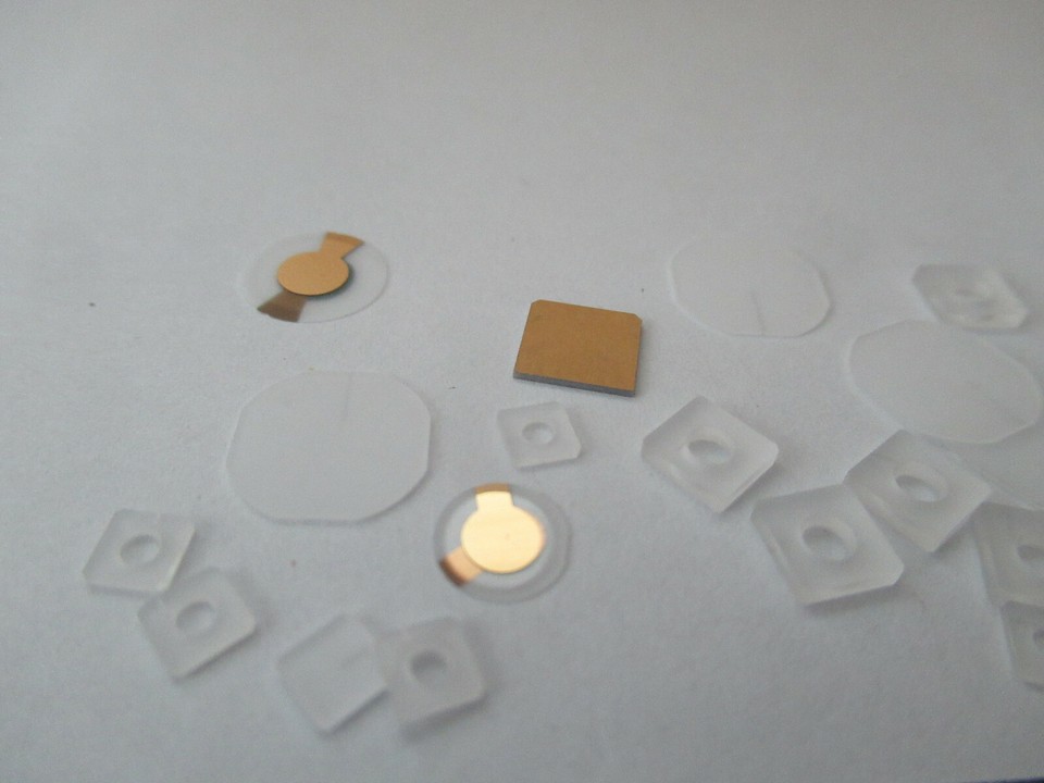 LOT BLANK PIEZOELECTRIC QUARTZ CRYSTAL X- Y- YX-CUT PIEZO SENSOR AS PIC ...