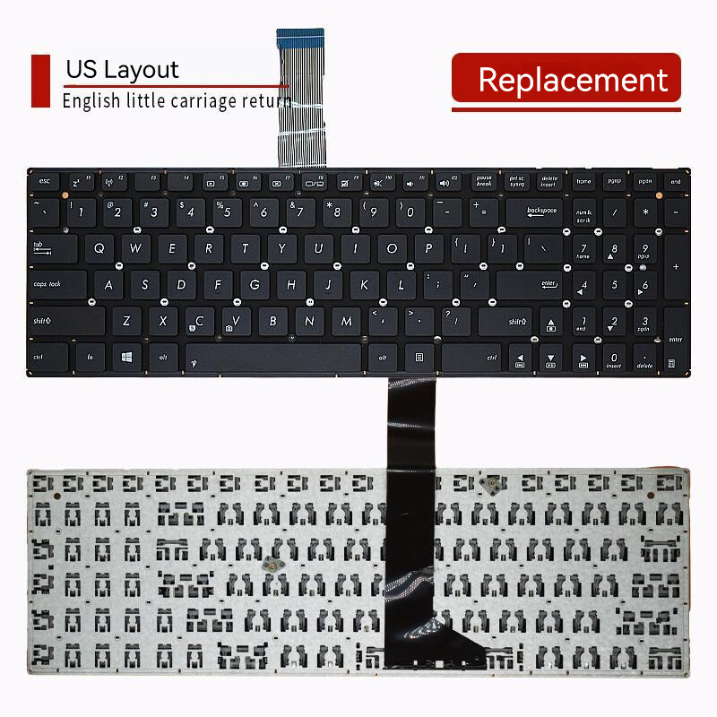 Laptop Keyboard for ASUS 0KN0-M21US23 9J.N2J82.S01 0KNB0-6125US00 K55VD ...