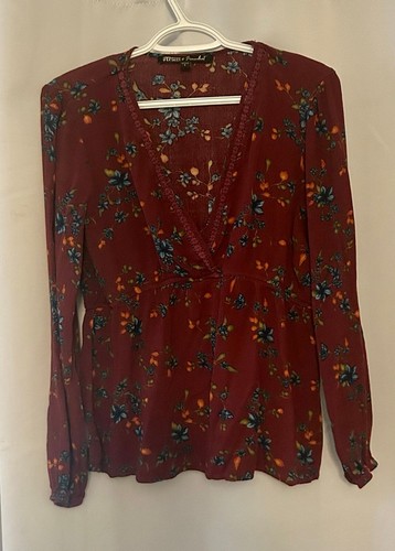 Women’s Tops - Gypsies & Moondust Burgundy Floral Size L | eBay