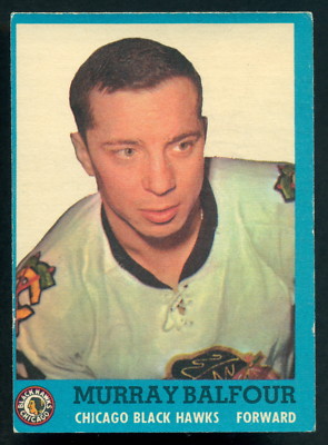 1962-63 TOPPS HOCKEY #36 Murray Balfour EX+ CHICAGO BLACK HAWKS Card | eBay