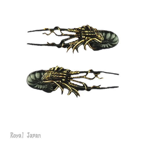 Japanese sword ornament Menuki samurai shrimp Brass B0803 | eBay