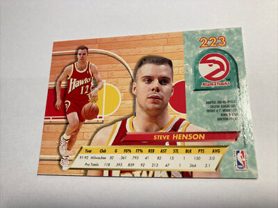 ‘92-93 Fleer Ultra Basketball Card No. 223 - Steve Henson - Atlanta ...