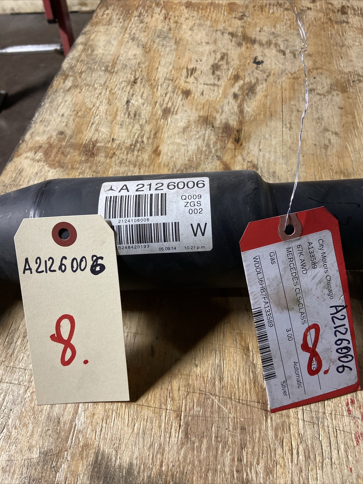 2014-2017 Mercedes CLS-class Driveshaft OEM 2124106006 | eBay