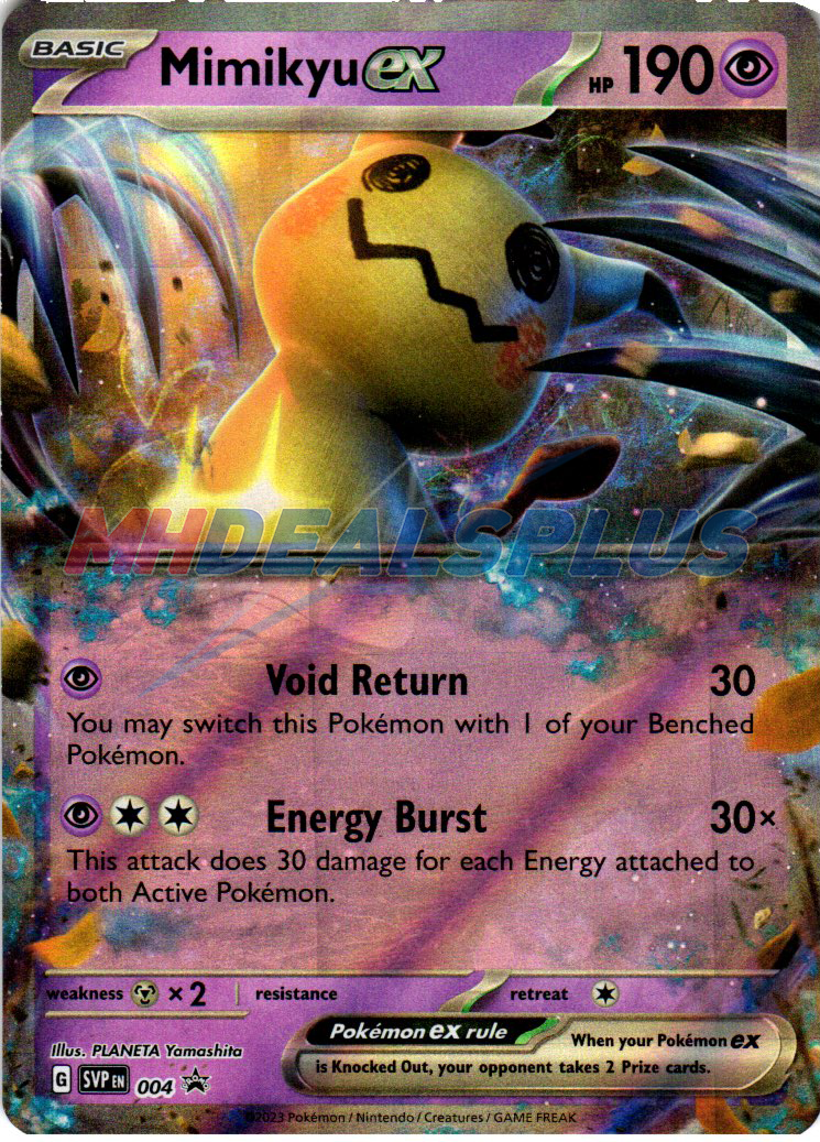 NM Pokemon Mimikyu EX SVP004 Black Star Promo Card | eBay