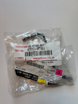 Genuine Toyota Tube Front Brake No.7 47317-0C031 | eBay