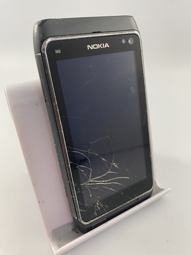 Nokia N8 Silver Unlocked 3.5" 16GB 12MP Symbian Smartphone Cracked ...
