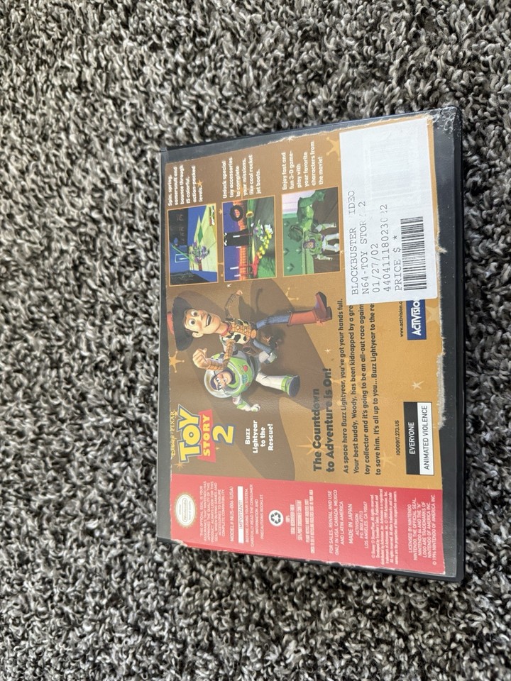 Toy Story 2: Buzz Lightyear to the Rescue (Nintendo 64, 1999) Box&Game ...