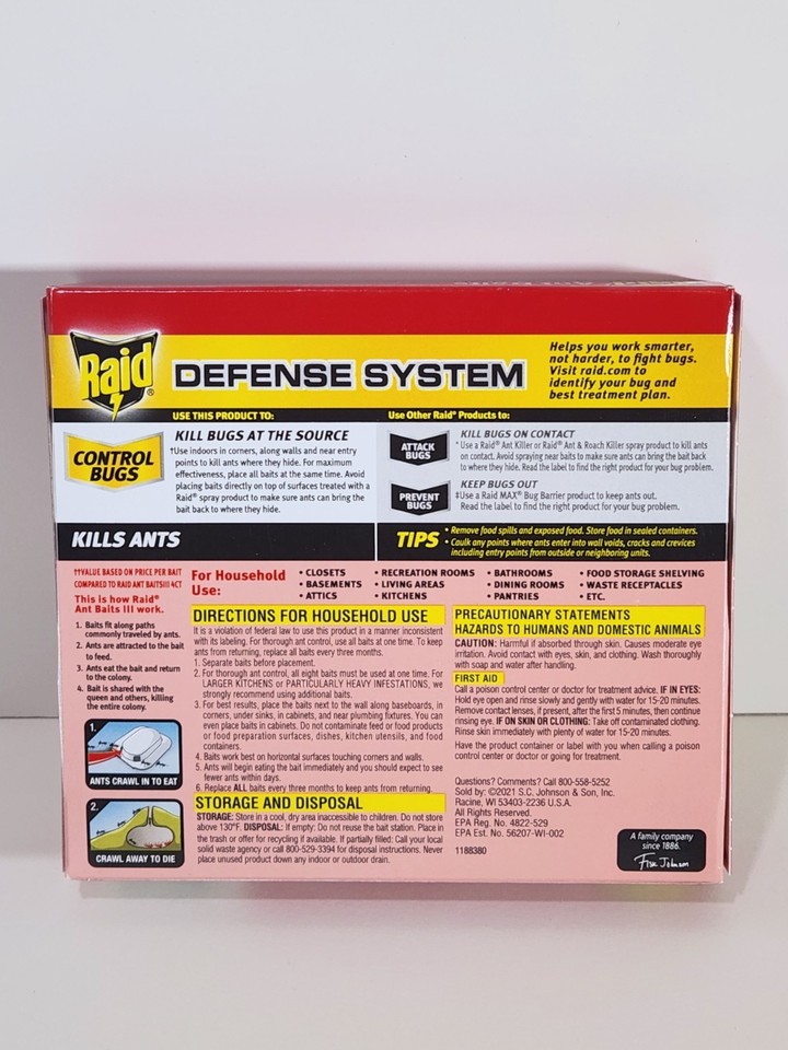 Raid Ant Killer Baits, Child Resistant Bug for Indoor Home Use, 0.24 ...