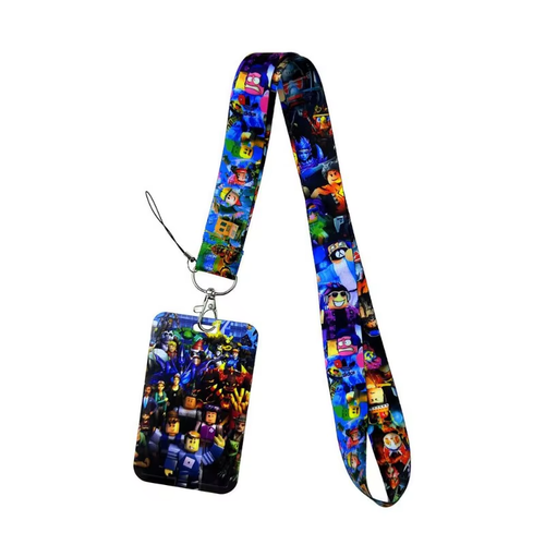 Roblox Cartoon Nylon Neck LANYARD For ID, Card, Celphone, Key Holder ...