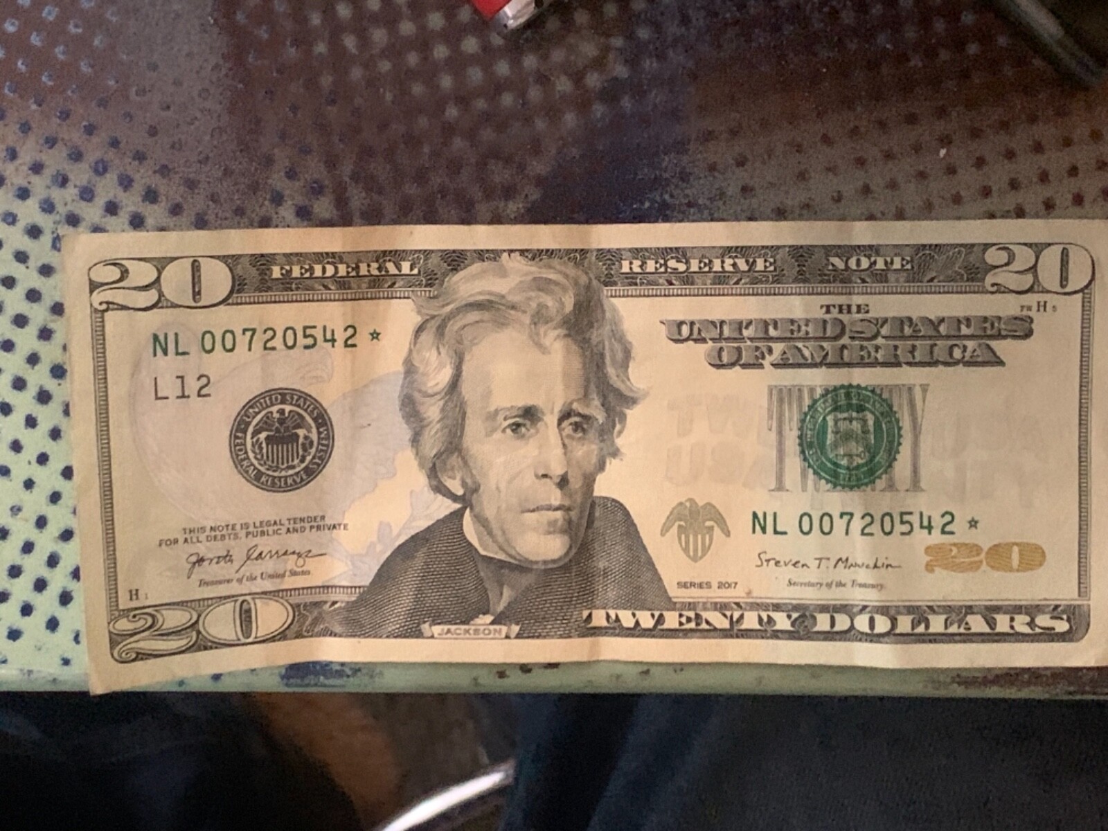 2017 $20 Dollar Bill RARE Star NOTE * ( ONLY 320,000 RUN ) NL00720542 ...