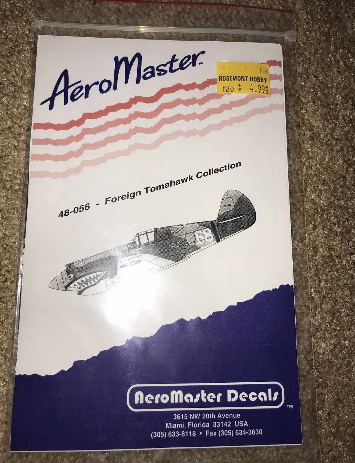 Academy P-40C Tomahawk Model Kit Bonus AeroMaster Decals Eduard Brass 1 ...