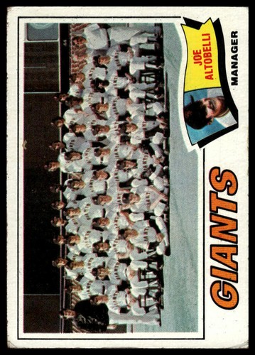 1977 Topps #211 San Francisco Giants / Joe Altobelli | eBay