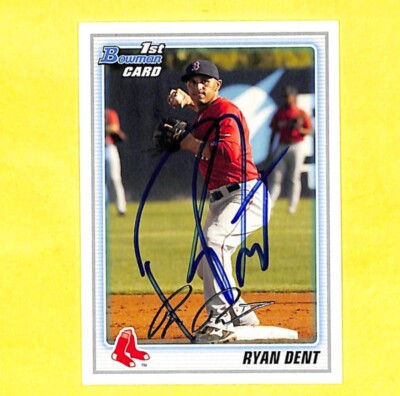 Ryan Dent Signed Auto Autograph 2010 Bowman 1st Card BP30 Red Sox | eBay