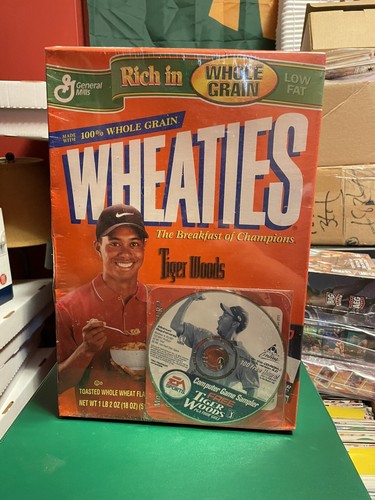 General Mills Wheaties Tiger Woods Cereal Box With PGA Game Sampler ...